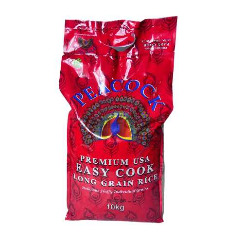 Peacock Easy Cook Long Grain Rice 10kg – ZOAM STORES