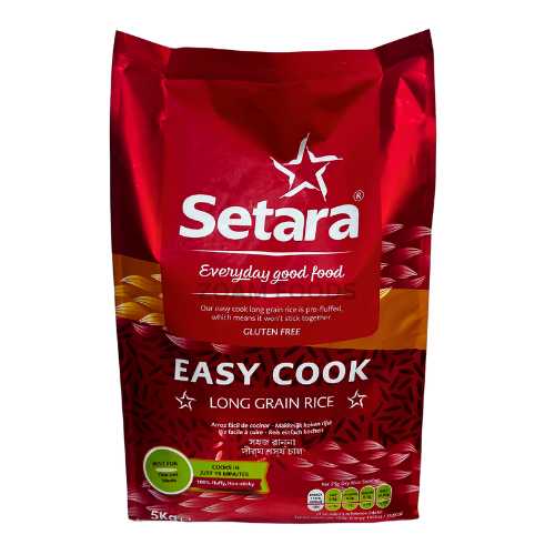 Setara Long Grain Easy Cook Rice 5kg – ZOAM STORES